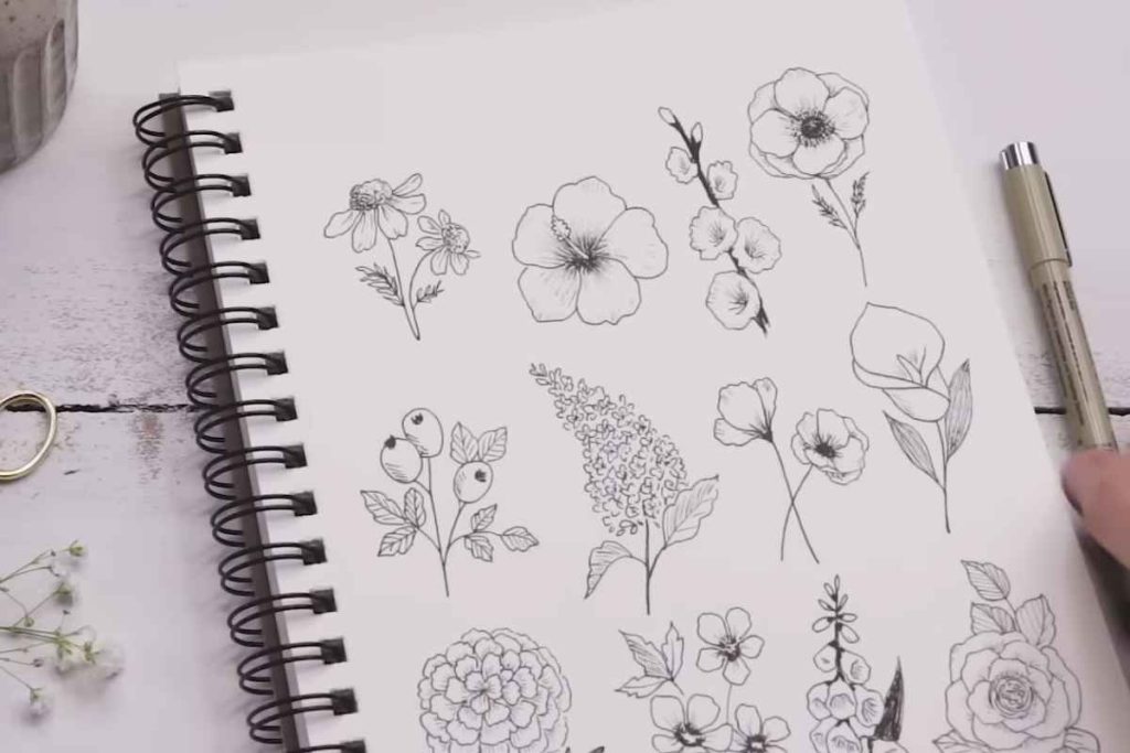 12 Flower Doodles - Easy to Make!
