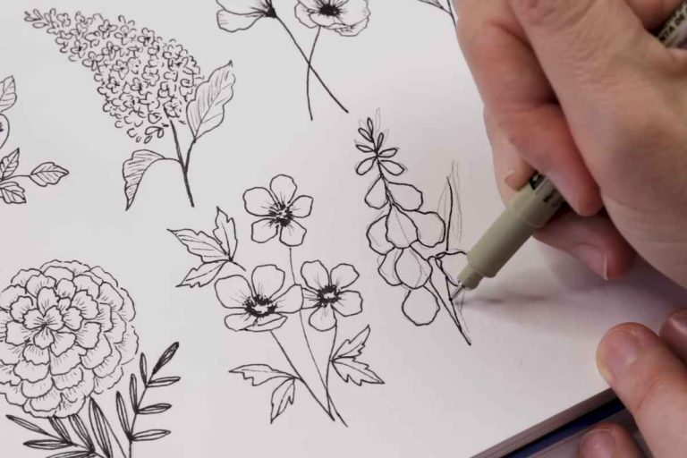 12 Flower Doodles – Easy to Make! – Urbaki Art