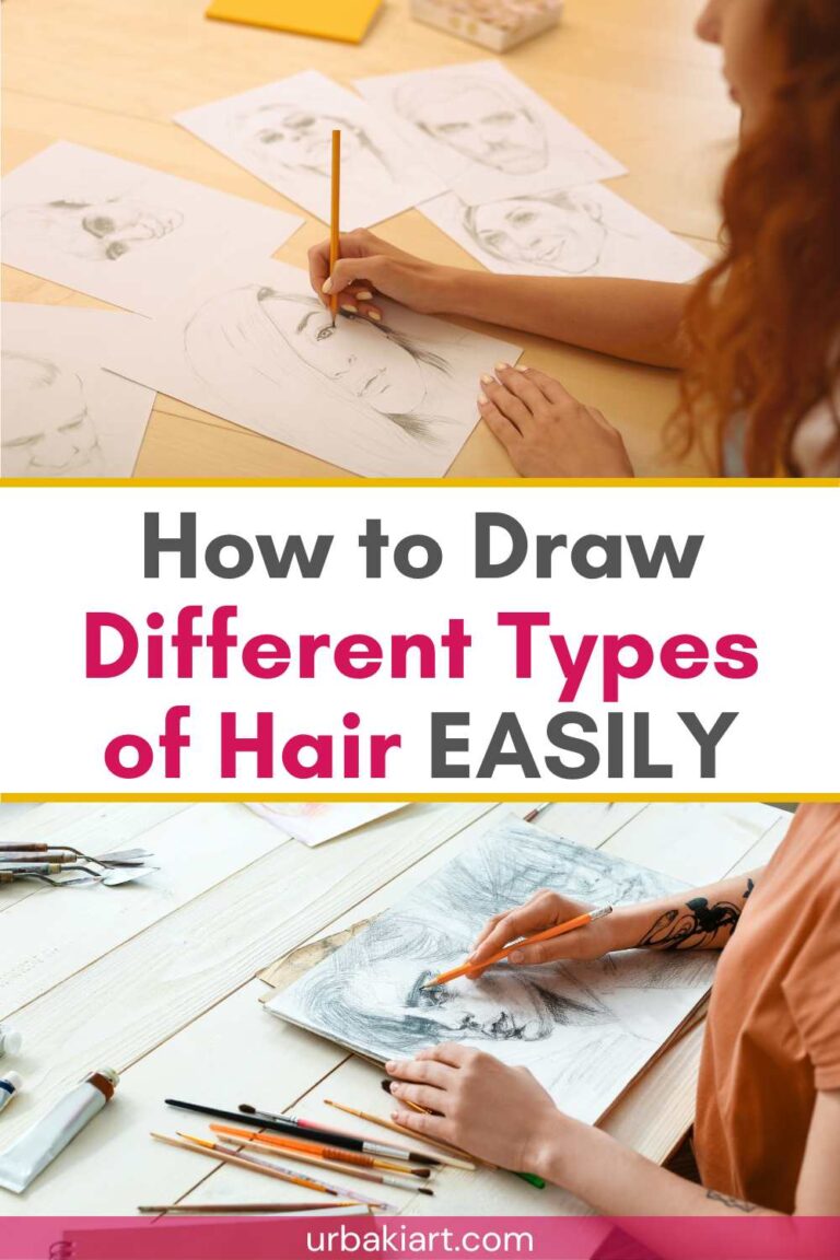 How to Draw Different Types of Hair EASILY