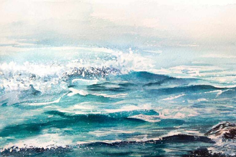 How to Paint Waves whit Watercolor – Urbaki Art