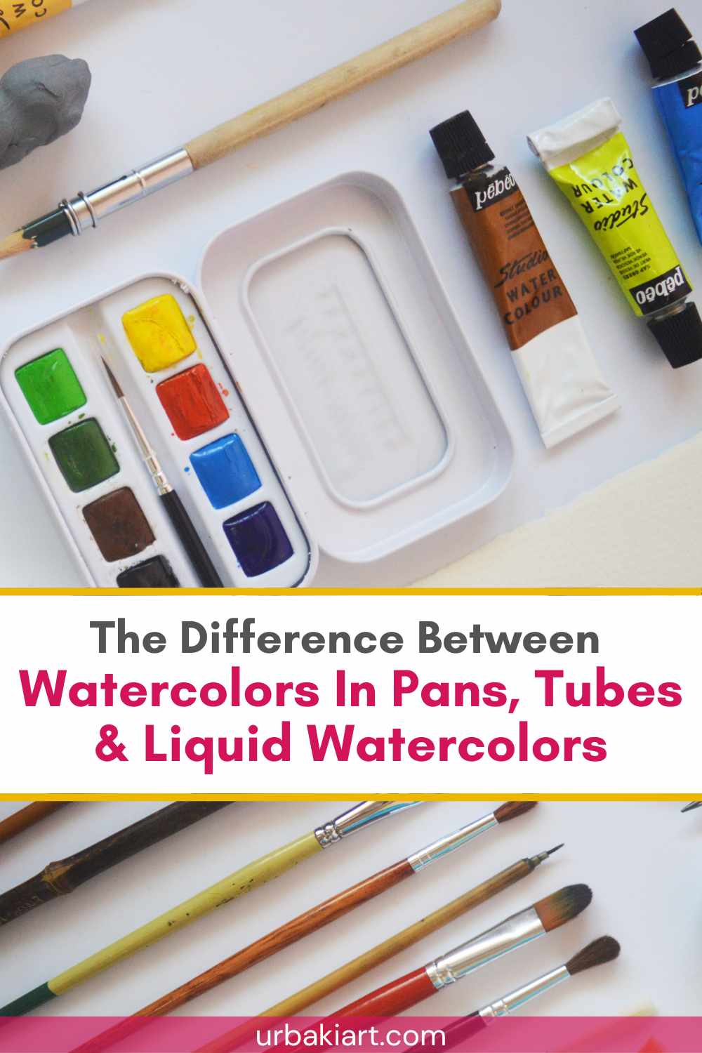 The Difference Between Watercolors In Pans, Tubes & Liquid Watercolors ...