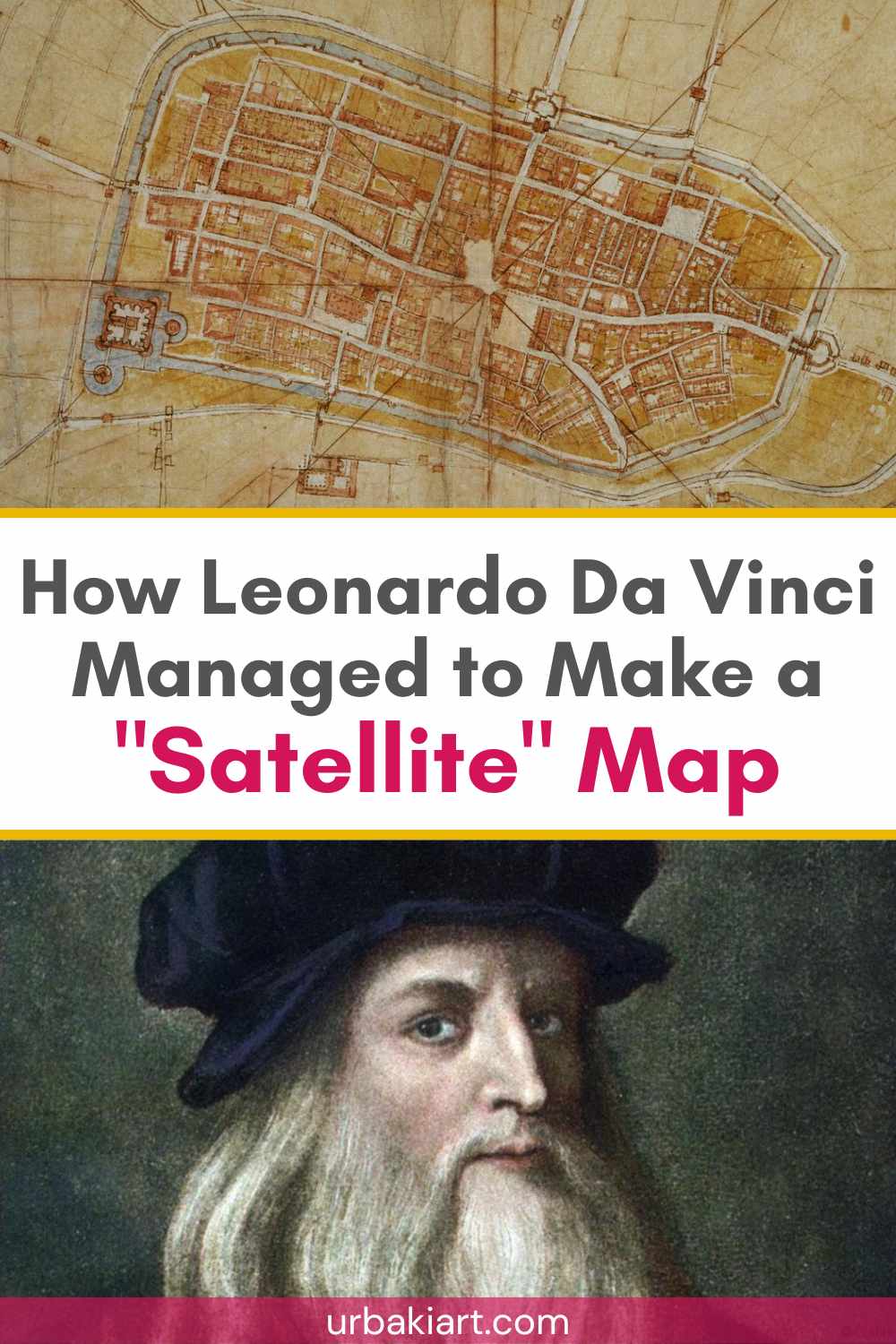 How Leonardo Da Vinci Managed to Make a “Satellite” Map – Urbaki Art