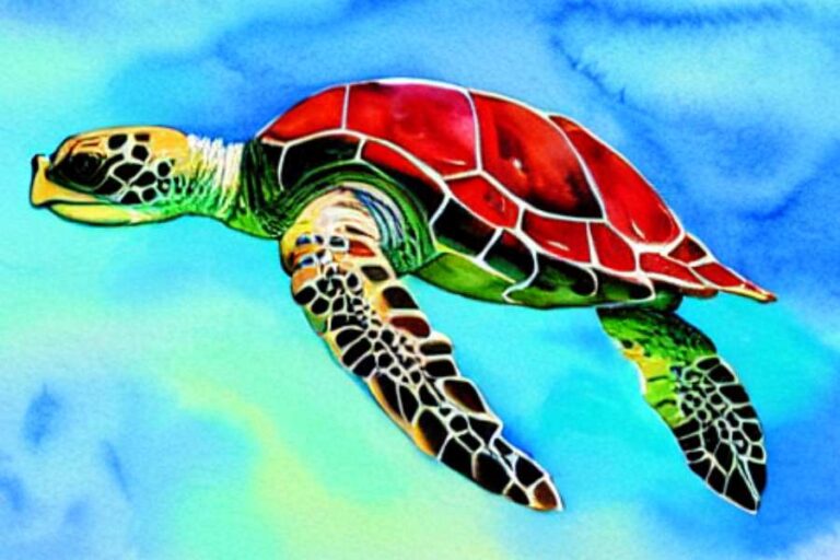 Paint a Stunning Sea Turtle: Tips for Watercolor Success – Urbaki Art