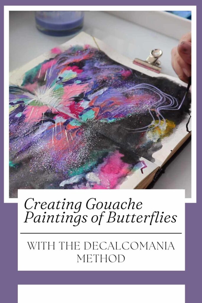 Creating Gouache Paintings of Butterflies with the Decalcomania Method ...