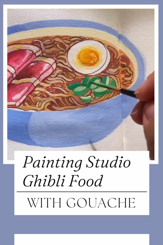 Painting Studio Ghibli Food with Gouache