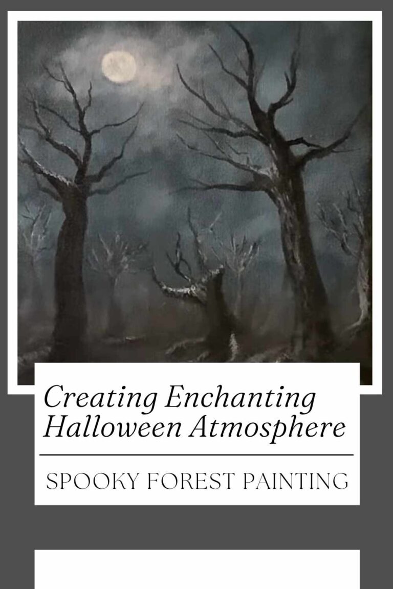 Creating Enchanting Halloween Atmosphere: Spooky Forest Painting
