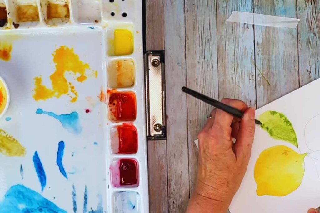 How to Paint Lemons with Watercolor!