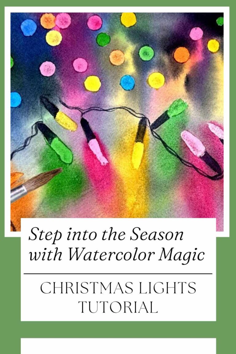 Step into the Season with Watercolor Magic: Christmas Lights Tutorial ...