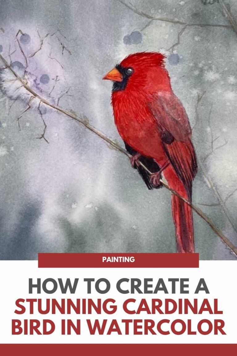 How to Create a Stunning Cardinal Bird in Watercolor