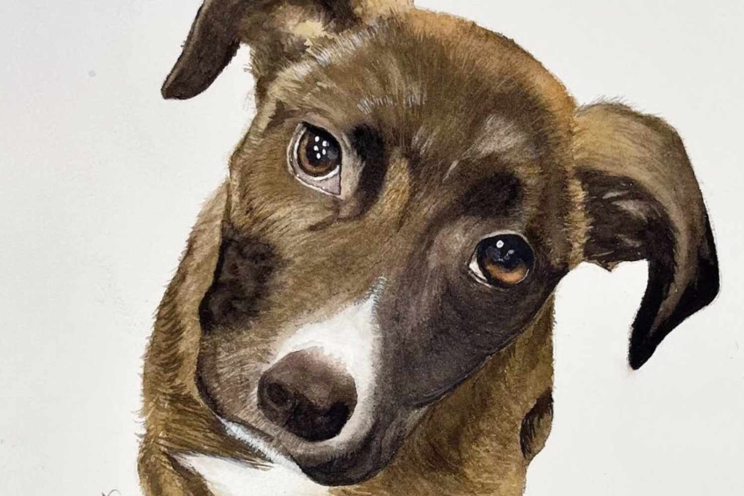 Watercolor Dog Portraits in Five Easy Steps