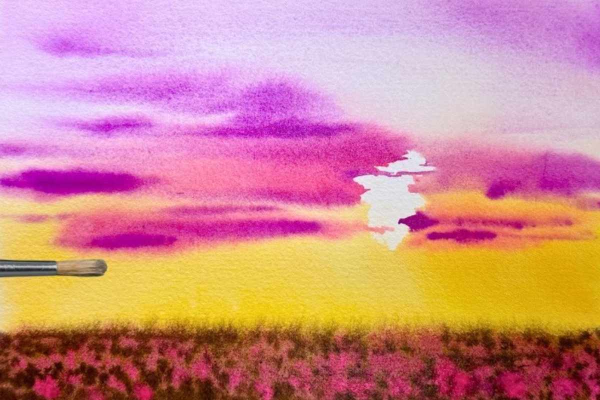 Creating a Perfect Watercolor Sunset – Urbaki Art