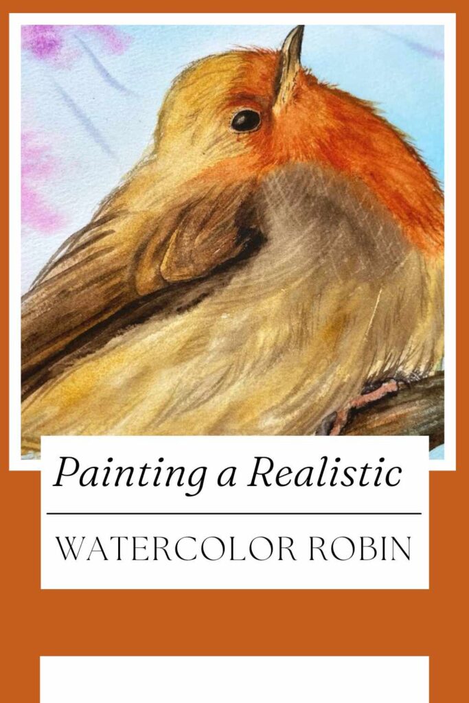 Painting a Realistic Watercolor Robin