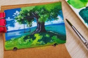 Learn to Paint Studio Ghibli Style Trees with Ease