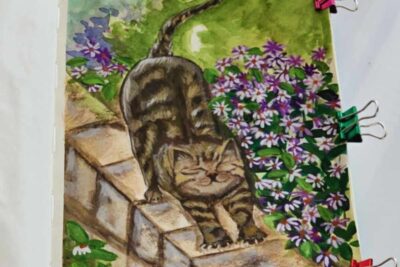 Painting a Cat with Gouache: Perfect for Beginners