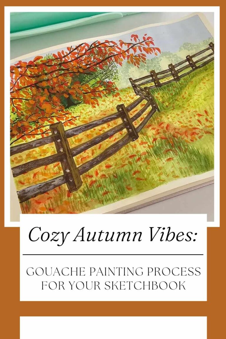 Cozy Autumn Vibes: Gouache Painting Process for Your Sketchbook