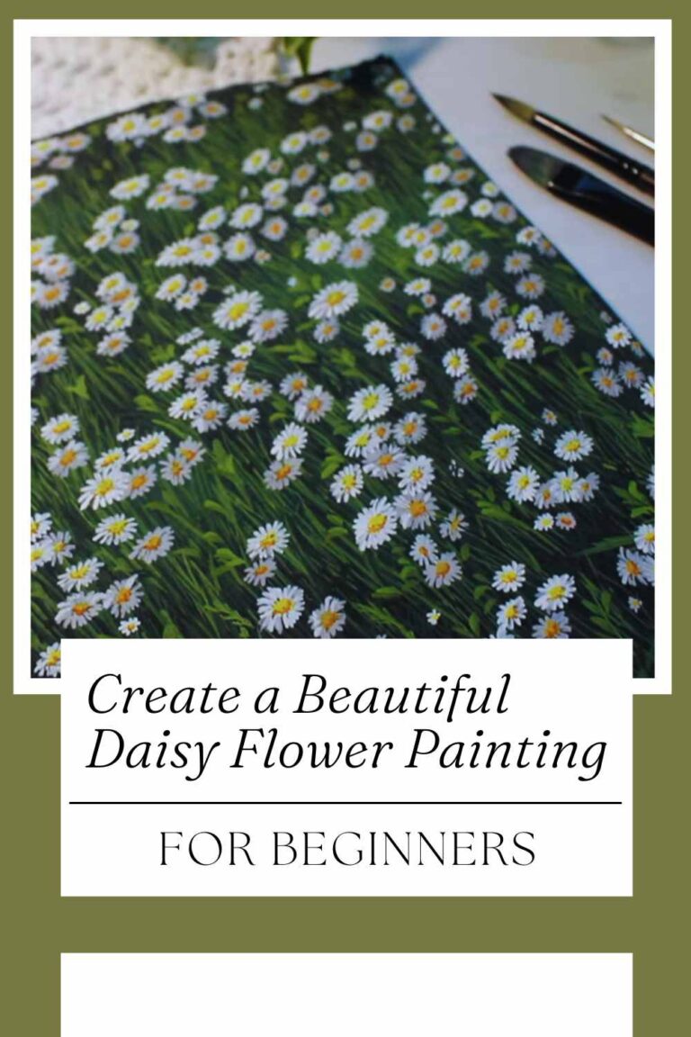 Create a Beautiful Daisy Flower Painting for Beginners – Urbaki Art