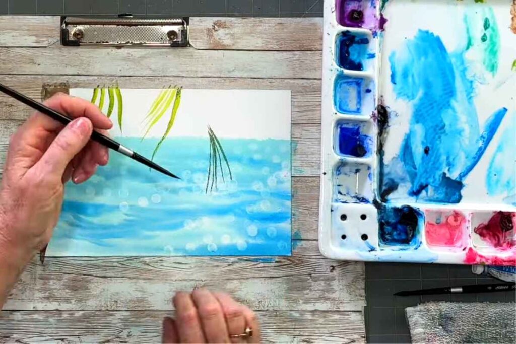 Discover the Dreamy Bokeh Beach Watercolor: A Summer Art Tutorial – Urbaki Art