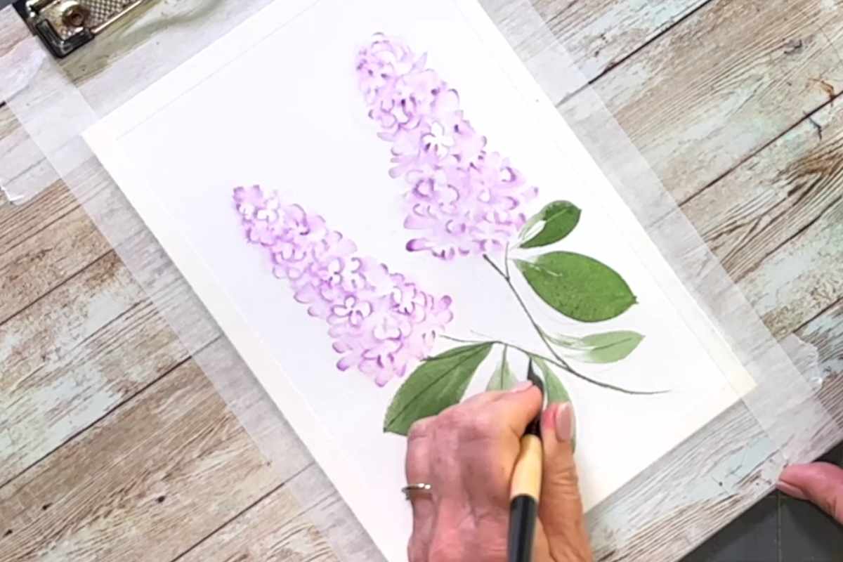 How to Paint Stunning Watercolor Lilacs
