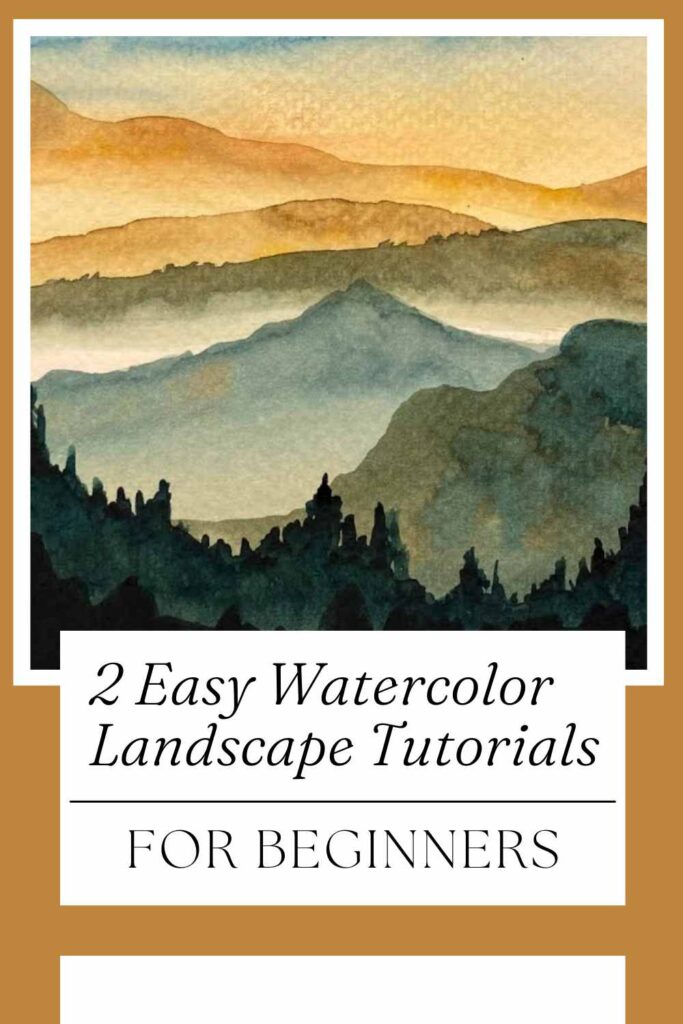 2 Easy Watercolor Landscape Tutorials for Beginners – Urbaki Art
