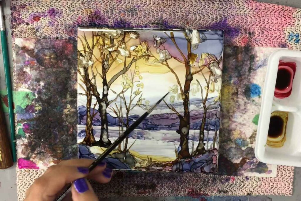 Create Beautiful Alcohol Ink Landscapes and Trees: A Beginner’s Guide ...