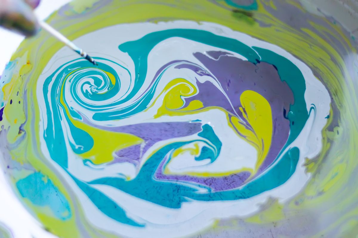 Exploring the Marbling Technique: The Art of Floating Colors on Water ...