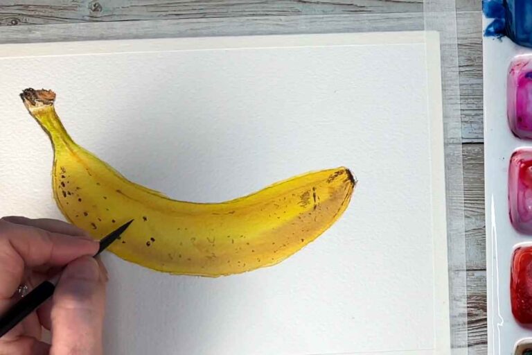How to Paint a Lively Watercolor Banana: Techniques and Tips