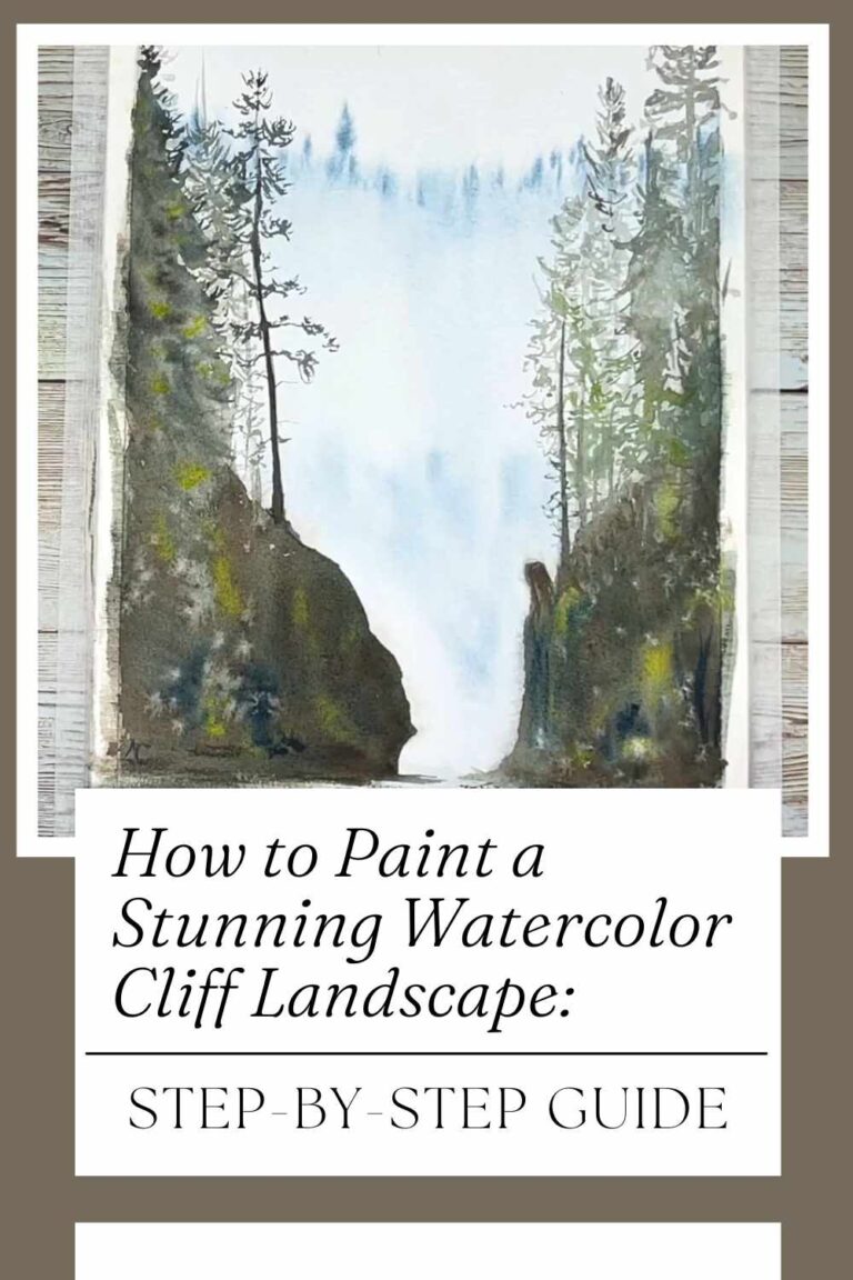 How to Paint a Stunning Watercolor Cliff Landscape: Step-by-Step Guide