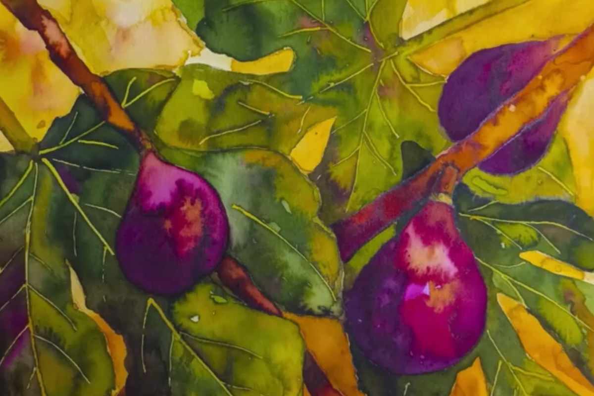How to Paint Vibrant Summer Figs in Watercolor: A Simple Guide
