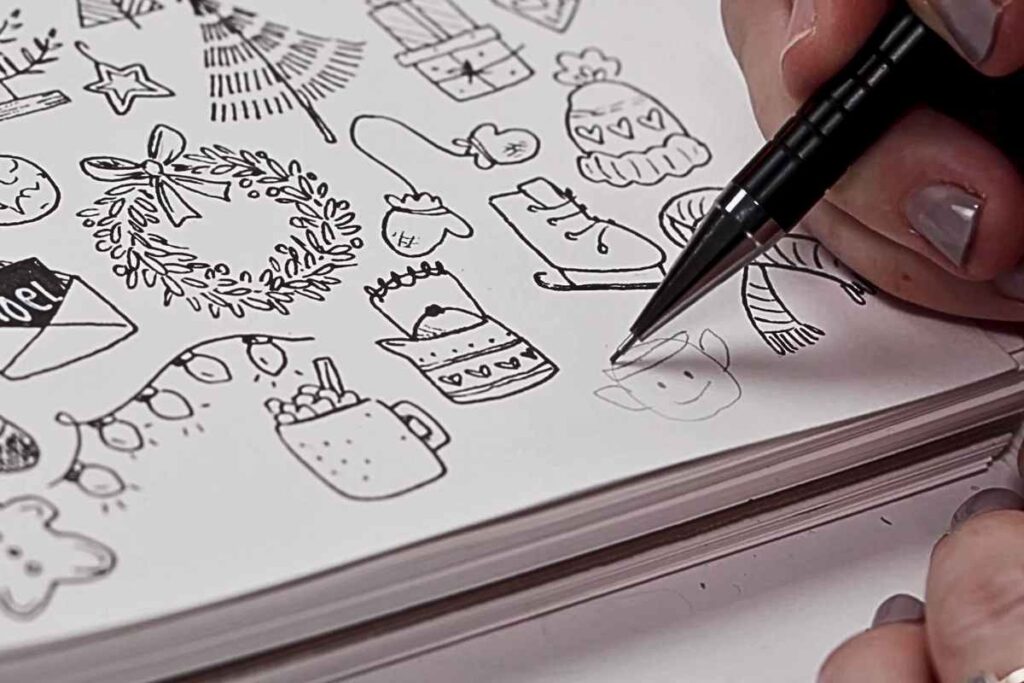50 Easy Winter Doodles for Beginners: Creative Ideas for the Holidays ...