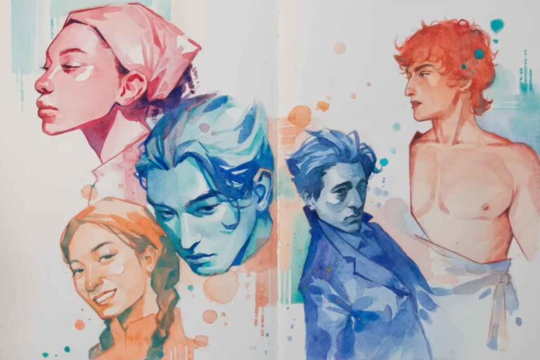 How to Paint Expressive Watercolour Portraits with Two Colours