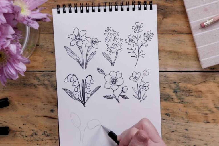 Beginner’s Guide to Simple Doodles: 8 Spring Flowers to Draw – Urbaki Art