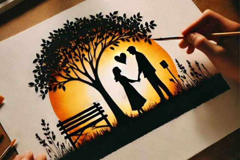 Romantic Couple Under a Love Tree: A Valentine’s Day Drawing Tutorial ...