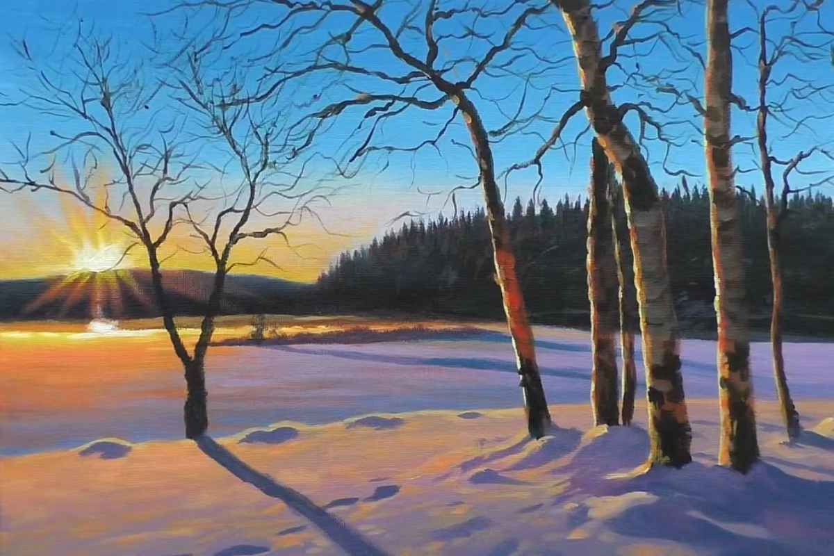 Explore the Beauty of Winter: 5 Acrylic Painting Ideas to Try – Urbaki Art