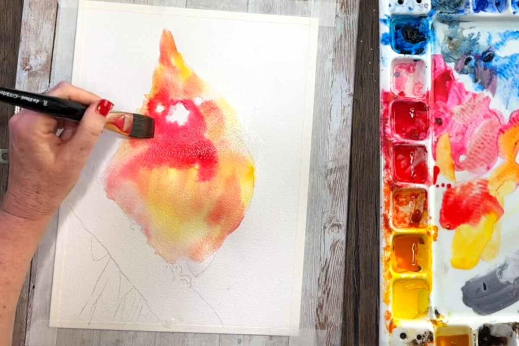 How to Paint a Cardinal in Watercolor – Easy Step-by-Step Tutorial ...