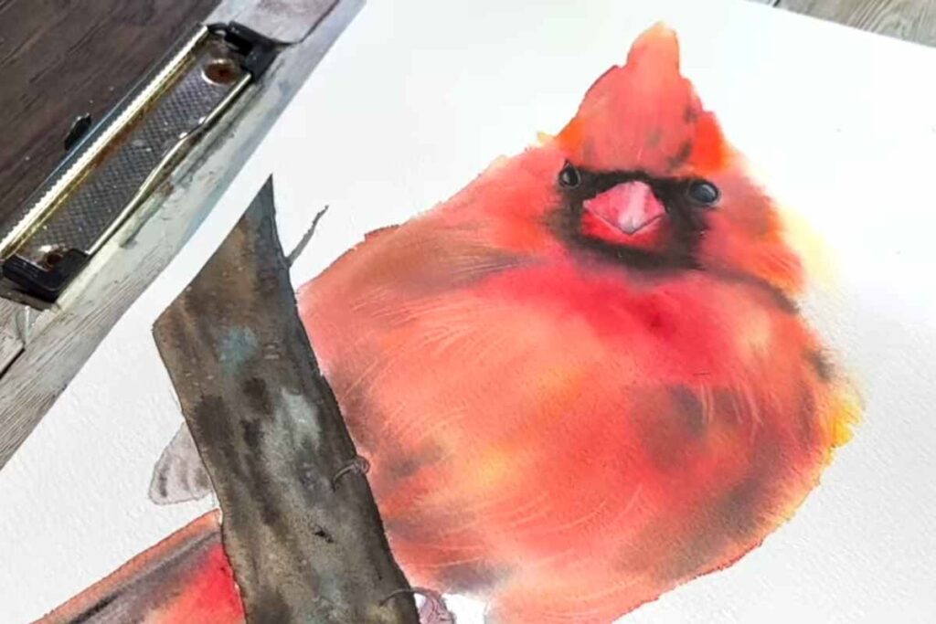 How to Paint a Cardinal in Watercolor – Easy Step-by-Step Tutorial ...