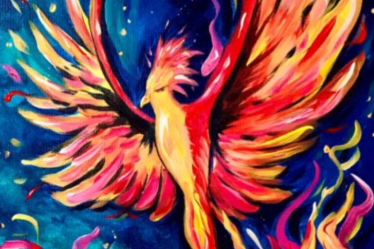 Create a Stunning Phoenix with Acrylics: Step-by-Step Guide – Urbaki Art