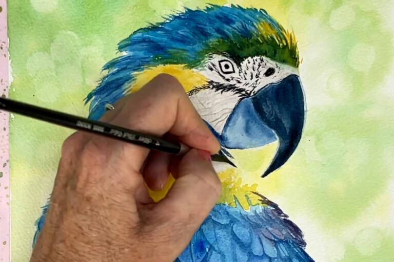 Create a Vivid Watercolor Parrot with This Background Technique