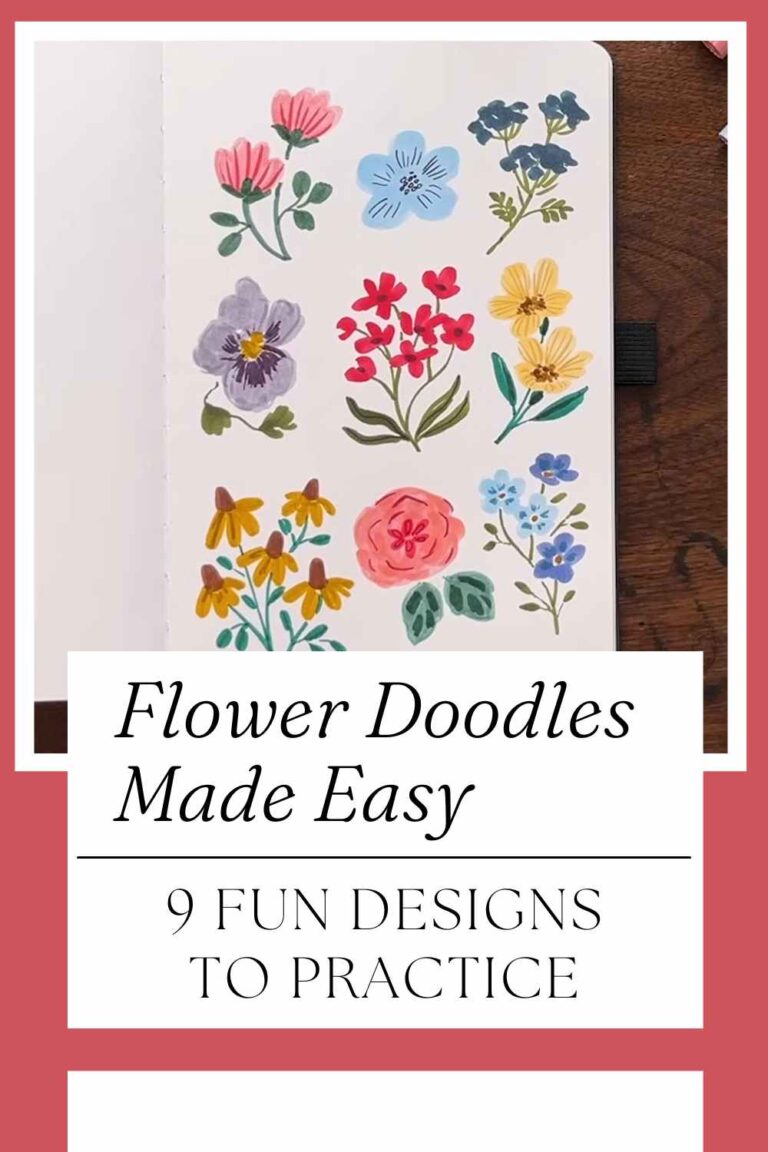 Flower Doodles Made Easy: 9 Fun Designs to Practice