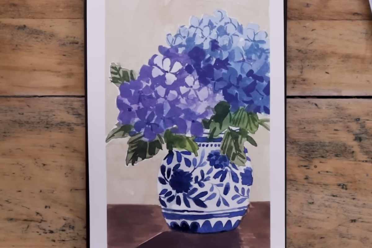 Learn to Paint Hydrangea Flowers in Watercolor – Urbaki Art