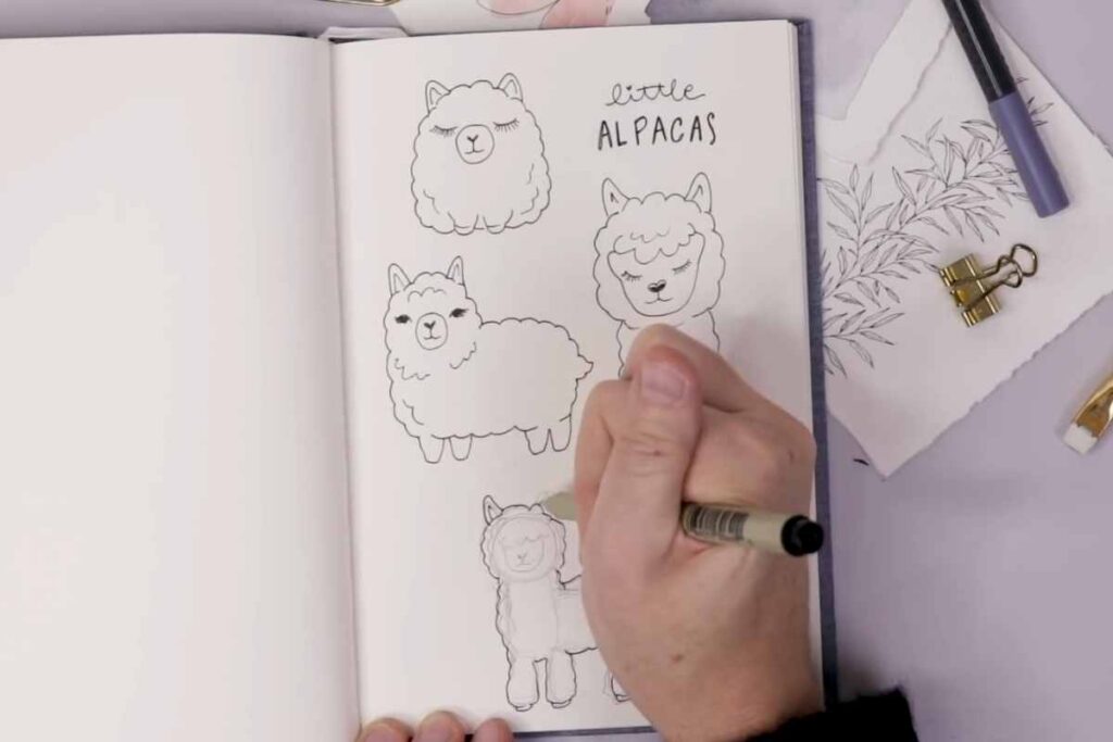 Learn to Sketch the Cutest Alpacas with Easy Doodles – Urbaki Art