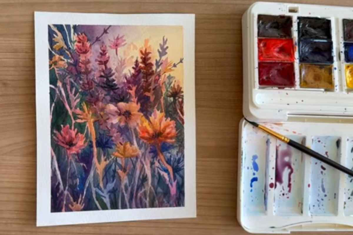Beginner’s Guide to Easy Flower Watercolor Painting