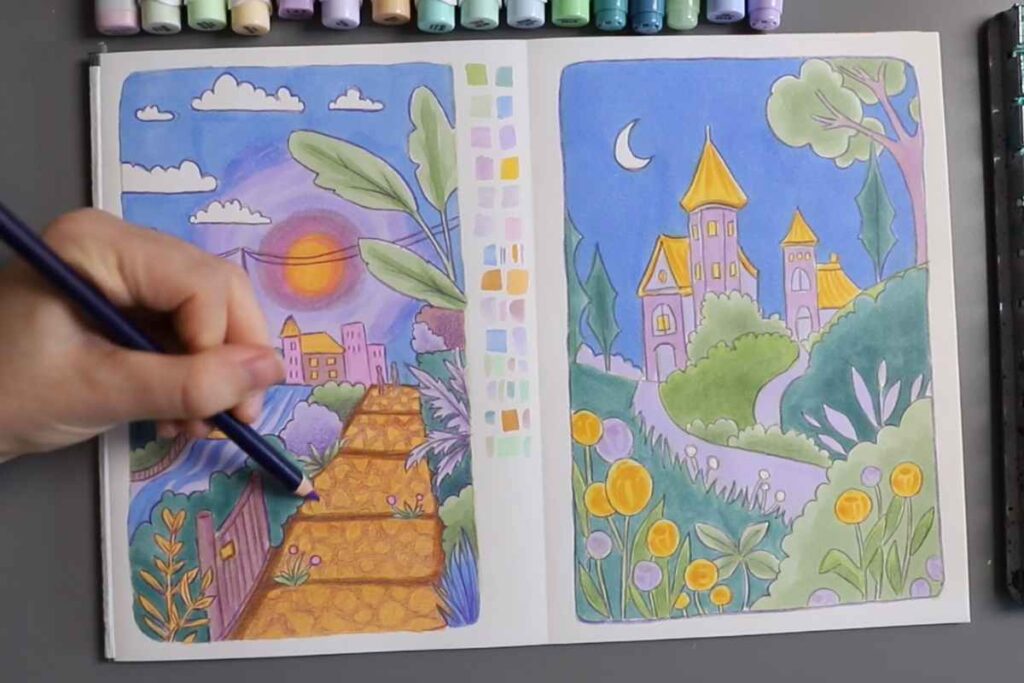 Creating Landscapes with Alcohol Markers: A Beginner’s Guide – Urbaki Art