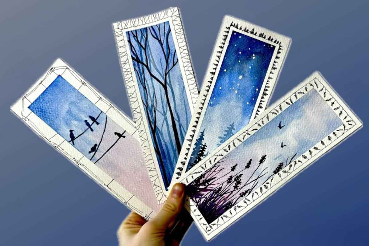 Easy Watercolor Bookmarks for Beginners: A Simple Painting Tutorial
