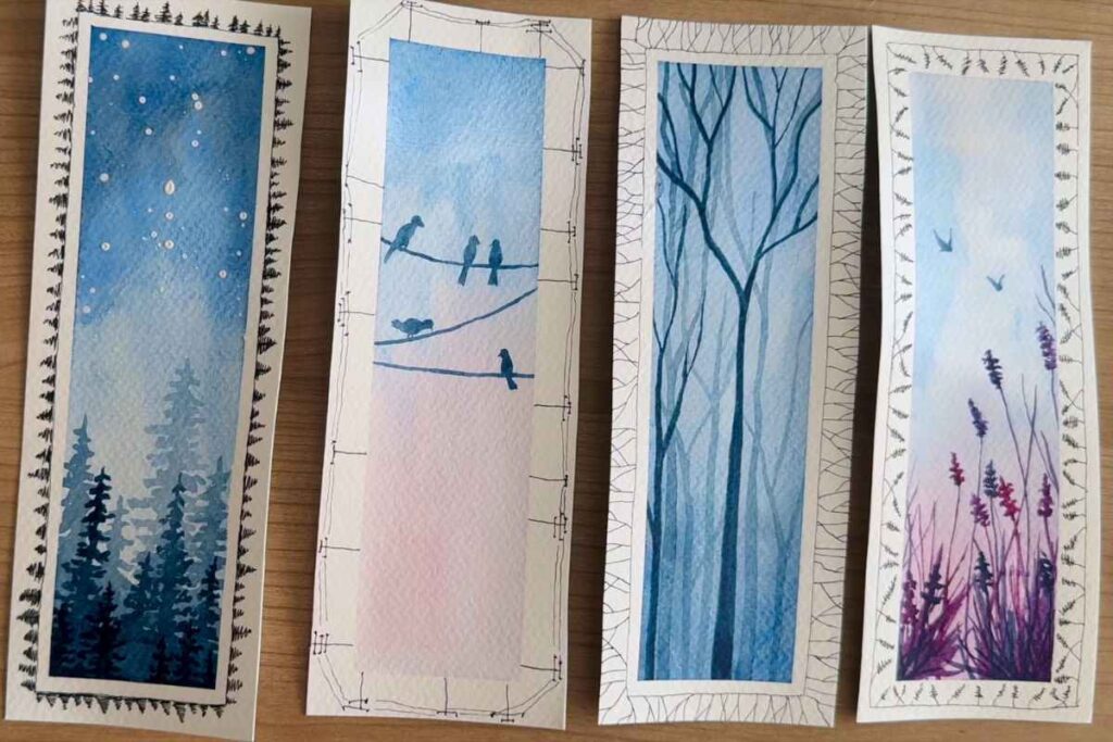 Easy Watercolor Bookmarks for Beginners: A Simple Painting Tutorial