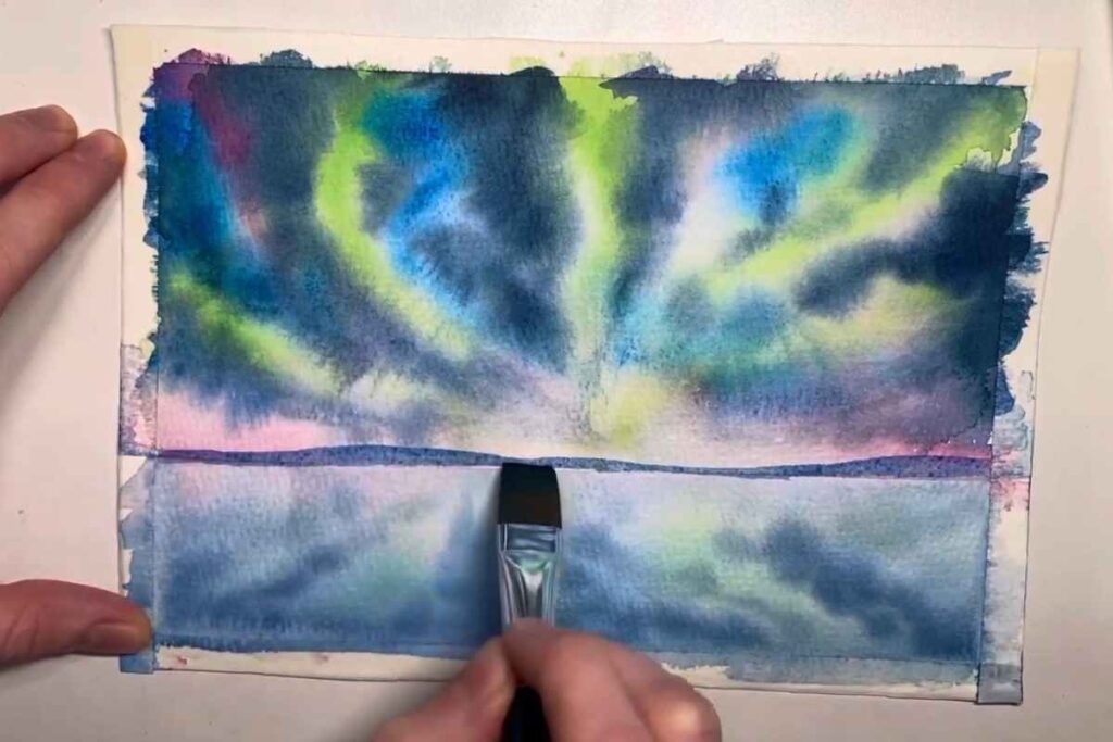 Learn to Paint the Northern Lights in Watercolor: A Simple Tutorial