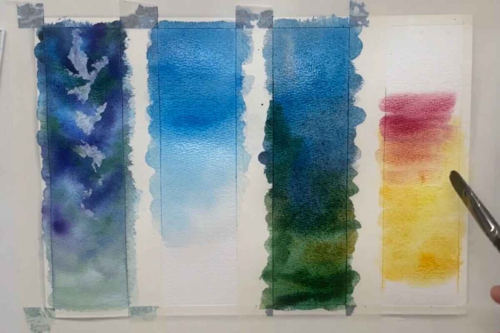 Paint 4 Beautiful Watercolor Bookmarks: Step-by-Step for Beginners ...
