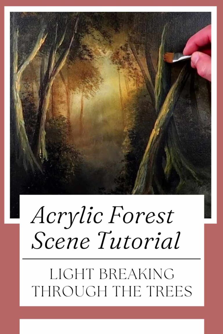 Acrylic Forest Scene Tutorial: Light Breaking Through the Trees
