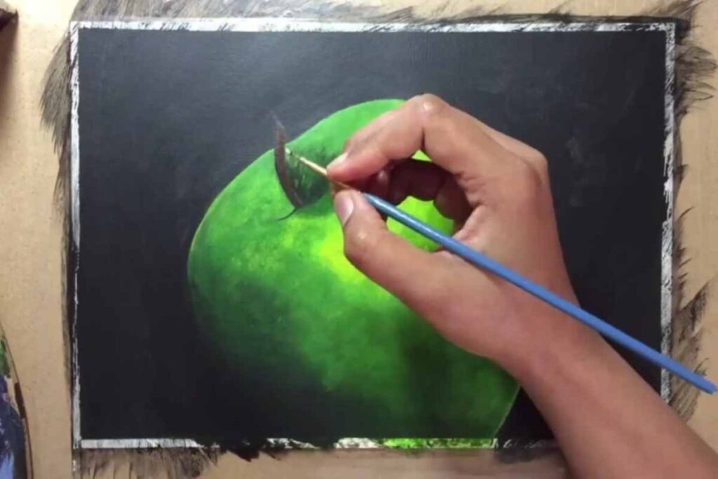 How to Paint a Realistic Green Apple in Acrylics: Step-by-Step Guide
