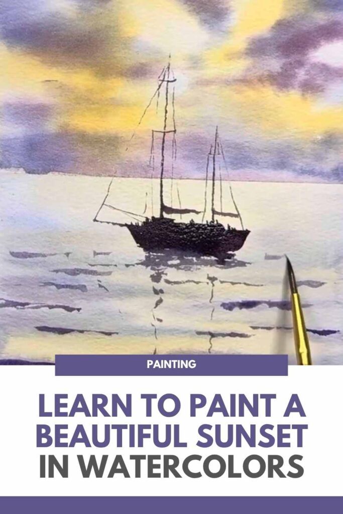 Learn to Paint a Beautiful Sunset in Watercolors