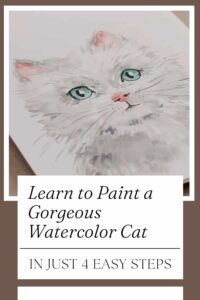 Learn to Paint a Gorgeous Watercolor Cat in Just 4 Easy Steps